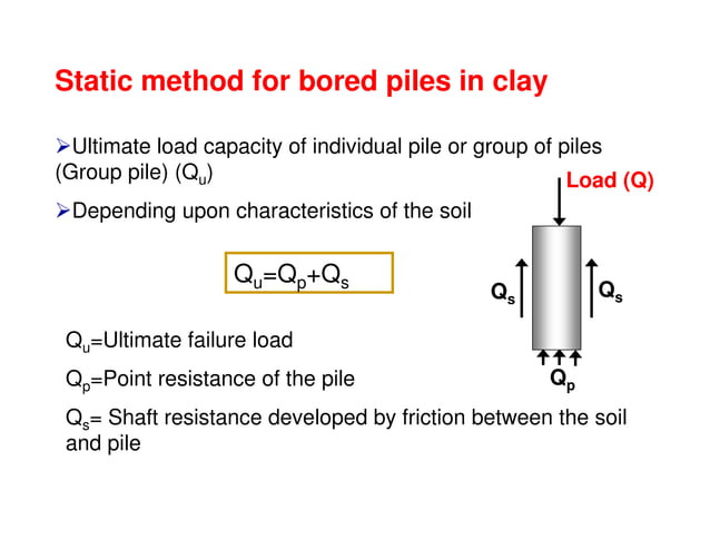 Load carrying capacity of piles | PDF | Physics | Science
