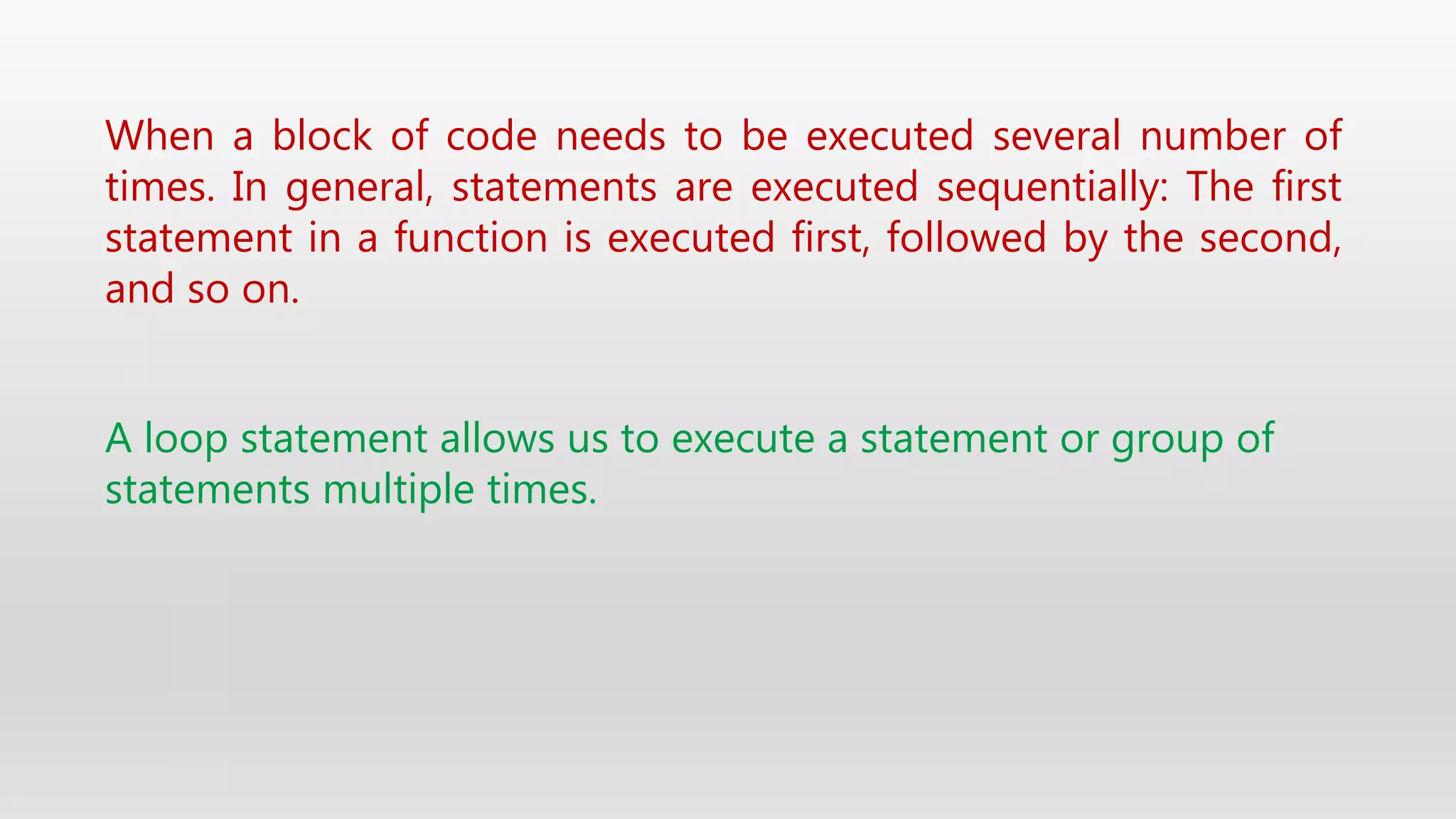 What is loops? What is For loop? | PPT