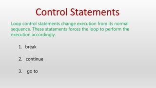 What is loops? What is For loop? | PPT