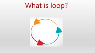 What is loops? What is For loop? | PPT