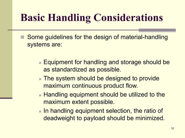 11 material handling | PPT