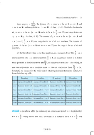maths TRIGONOMETRIC FUNCTIONS | PDF