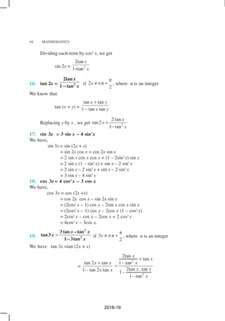 maths TRIGONOMETRIC FUNCTIONS | PDF