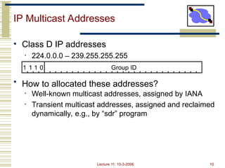 mutlicast protocols in computer networks | PPT | Free Download