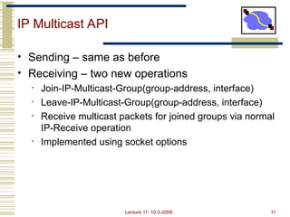 mutlicast protocols in computer networks | PPT | Free Download