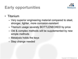 Refining titanium for industrial use | PDF