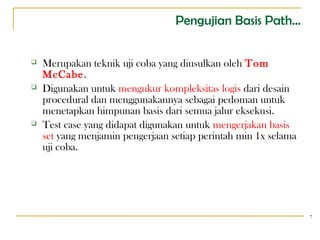 metode-pengujian-whitebox | PPT