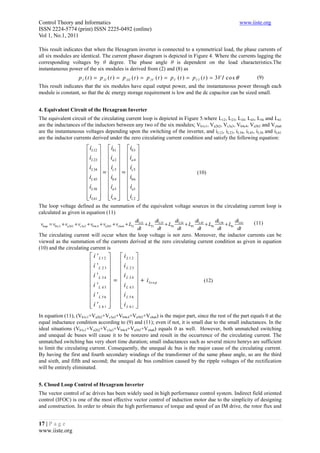 11.modeling, analysis and control of hexagram inverter for three phase induction motor drive | PDF