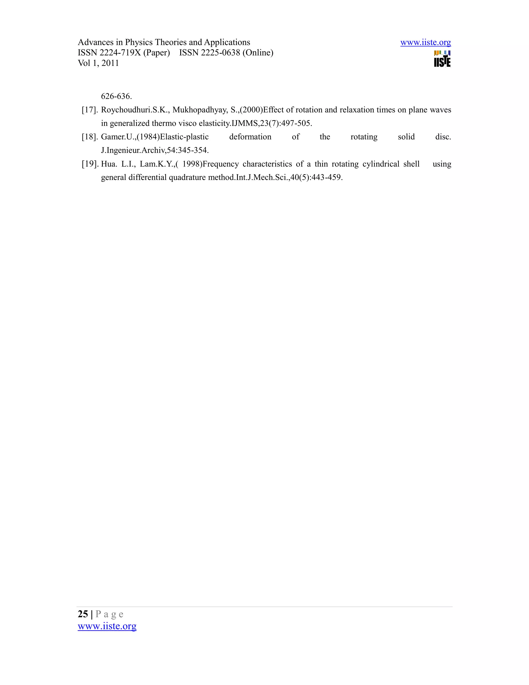 11modeling Of Flexural Waves In A Homogeneous Isotropic Rotating