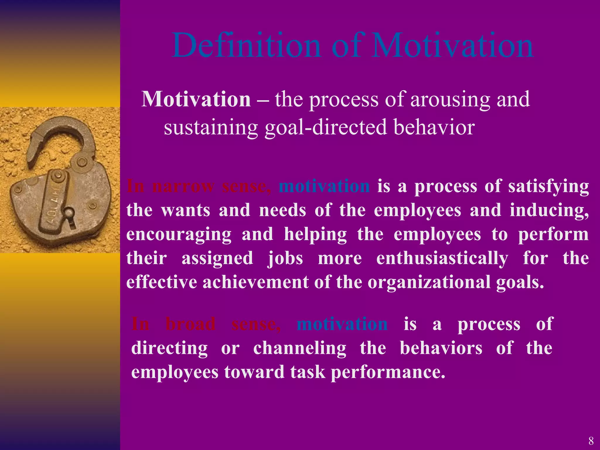 Chapter 11 morale and motivation | PPT