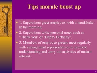Chapter 11 morale and motivation | PPT