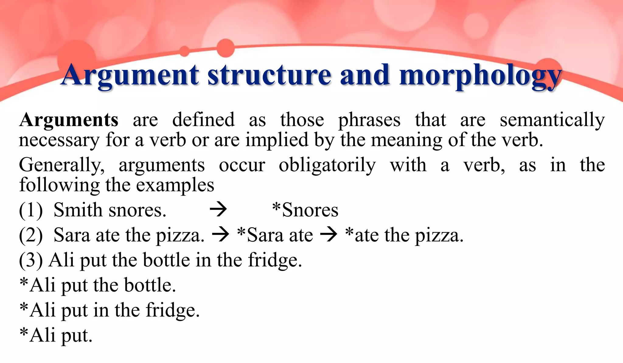 Morphology-Syntax Interface | PPTX