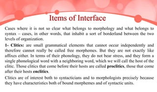 Morphology-Syntax Interface | PPTX