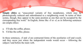 Morphology-Syntax Interface | PPTX