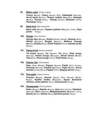 11 names-of-foodstuffs-in-indian-languages | PDF
