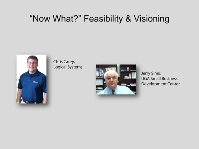 11. now what getting started - chris carey & jerry sims | PPTX