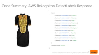 Serverless Product Recommendations using AWS Rekognition | PPT