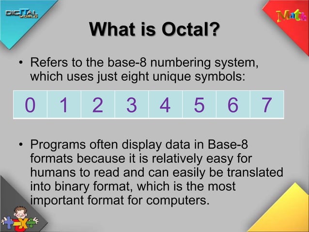 11 octal number system | PPTX | Technology & Computing