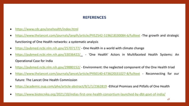 ONE HEALTH | PPTX | Infectious Diseases | Diseases and Conditions