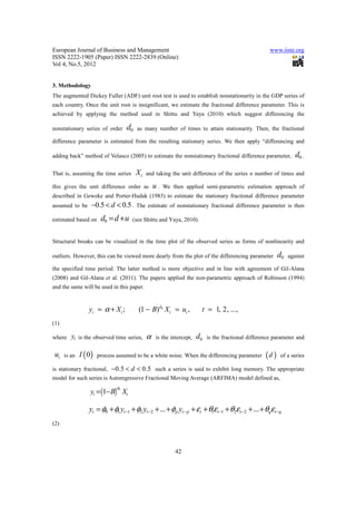 11.on structural breaks and nonstationary fractional intergration in time series | PDF | Africa ...