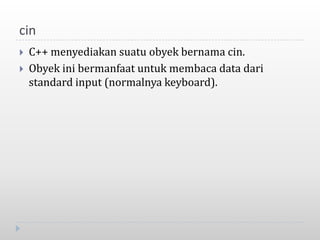 11 operasi dasar masukan dan keluaran | PPTX