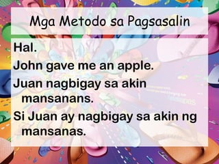 11. pagsasalin | PPTX