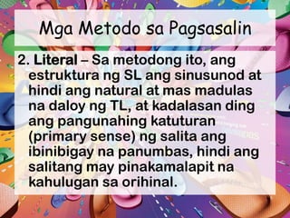 11. pagsasalin | PPTX