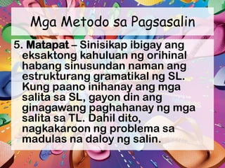 11. pagsasalin | PPTX