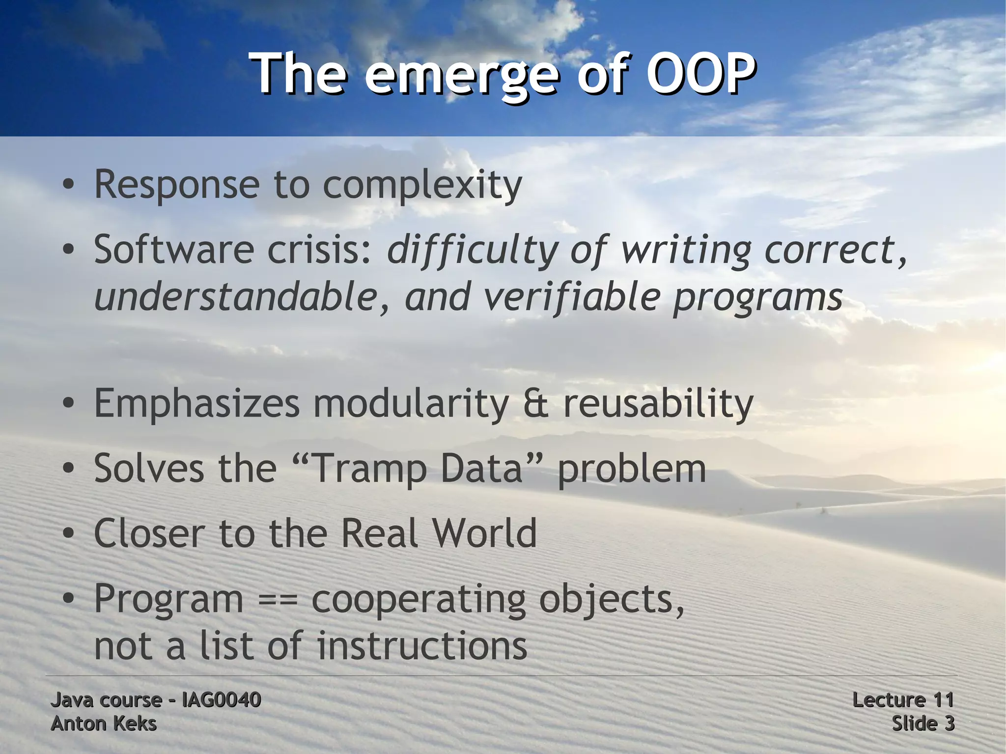 Java Course 11: Design Patterns | PDF