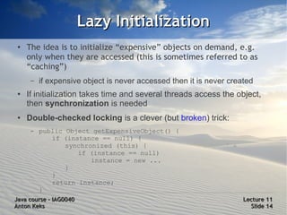 Java Course 11: Design Patterns | PDF