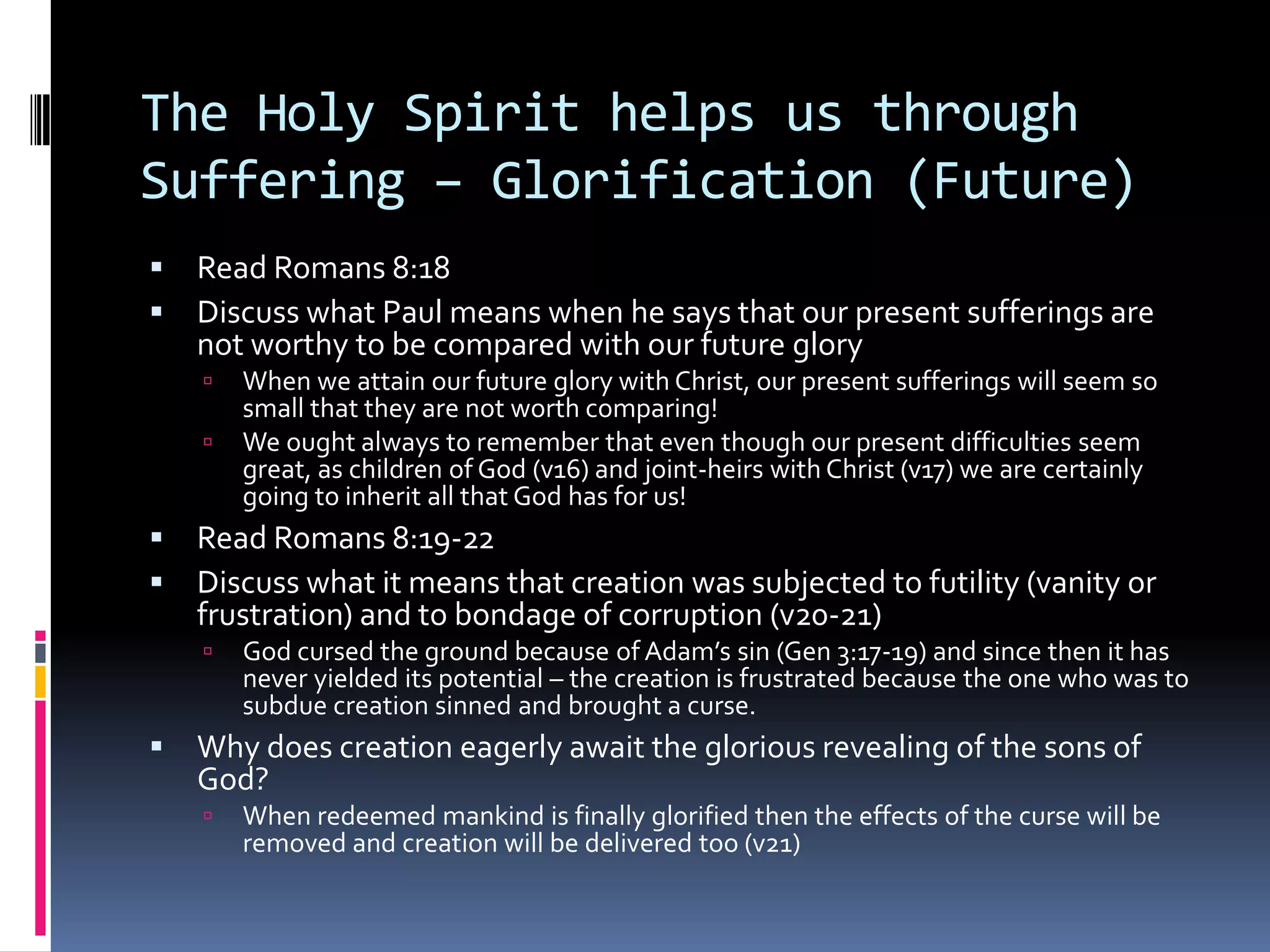 11. Paul’s letter to the Romans ch8v18-39 | PPTX