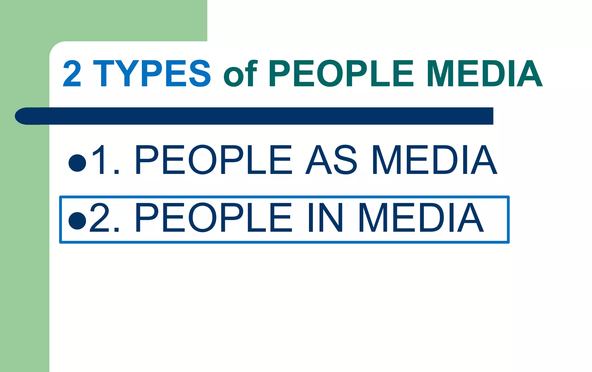 People Media - Media and Information Literacy (MIL) | PPTX
