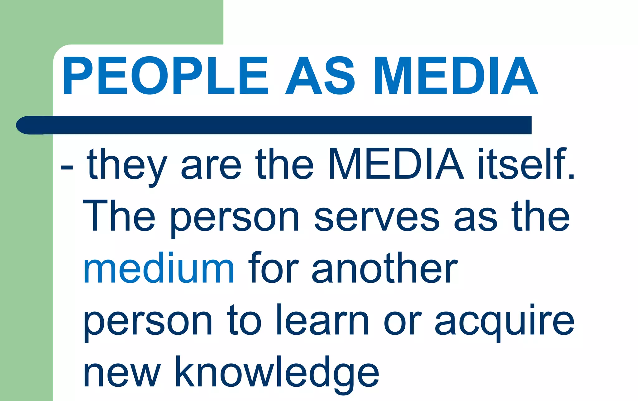 People Media - Media and Information Literacy (MIL) | PPTX