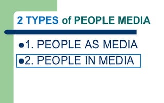 People Media - Media and Information Literacy (MIL) | PPTX