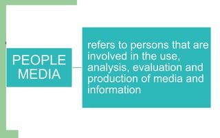 People Media - Media and Information Literacy (MIL) | PPTX