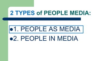 Categories Of People