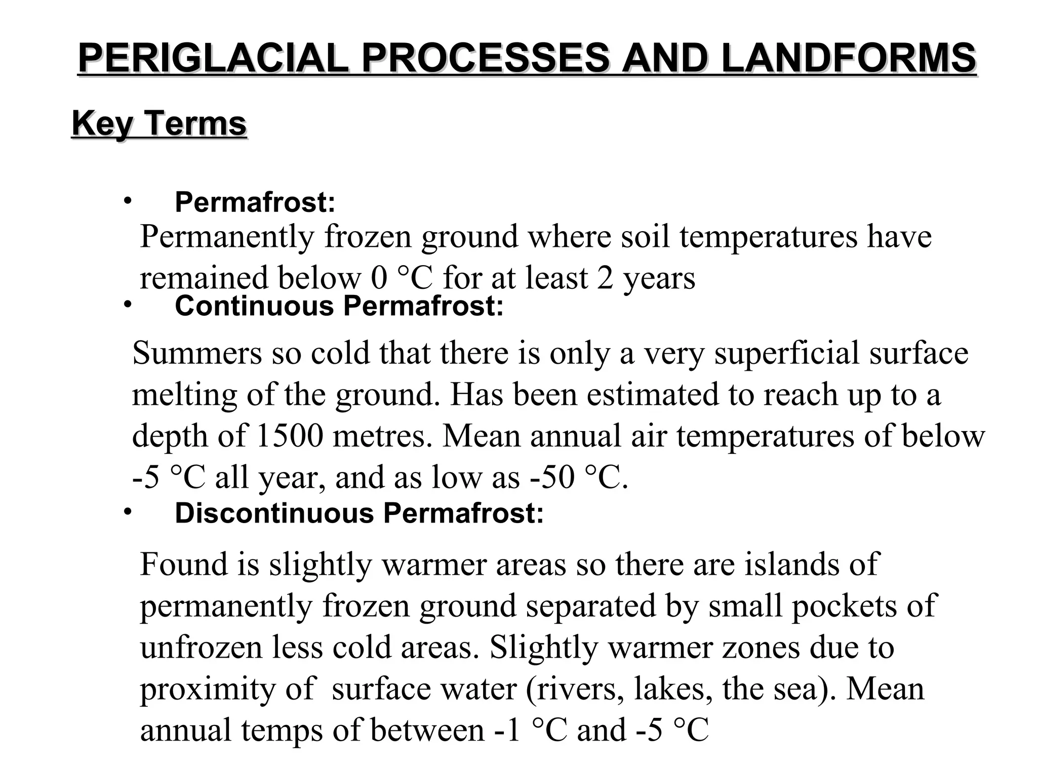 11. periglaciation areas | PPT