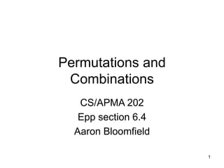 permutations and combinations 0000000000 | PPT