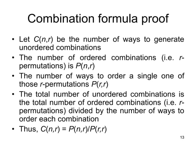 permutations and combinations 0000000000 | PPT