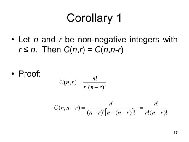 11-permutations-and-combinations for grade 10.ppt | Programming Languages | Computing