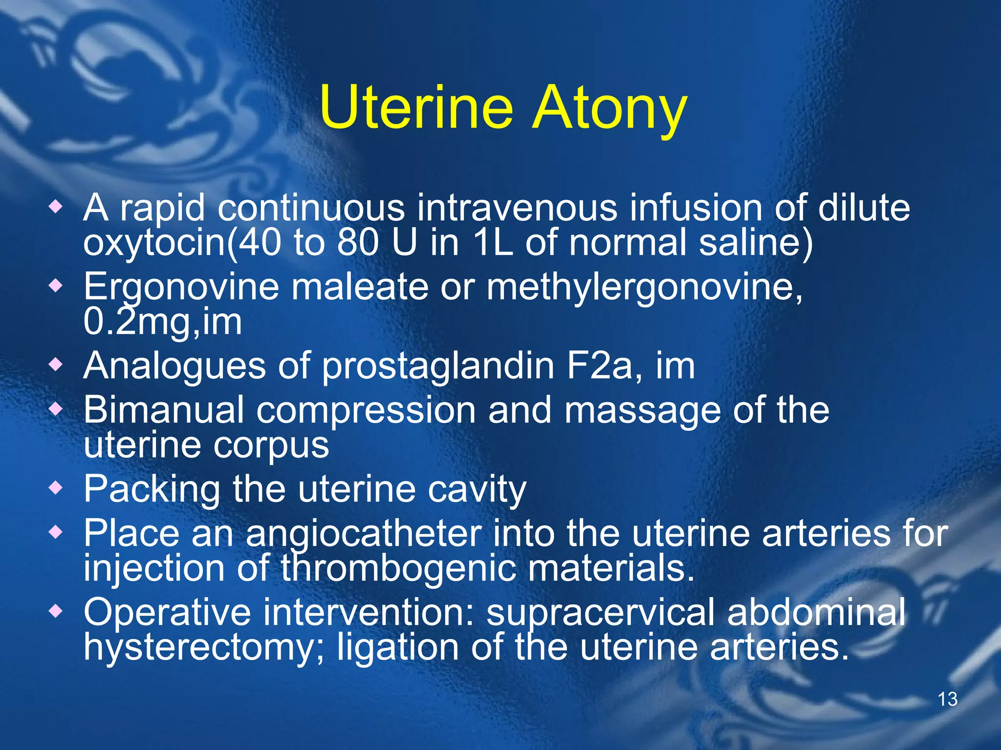 11.Postpartum+Hemorrhage | PPT
