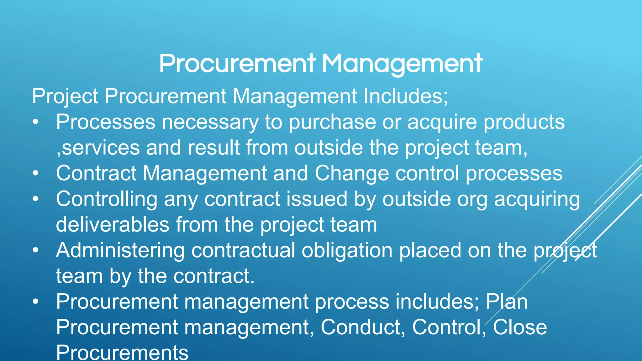 11- PMP Training - Procurement Management | PPTX