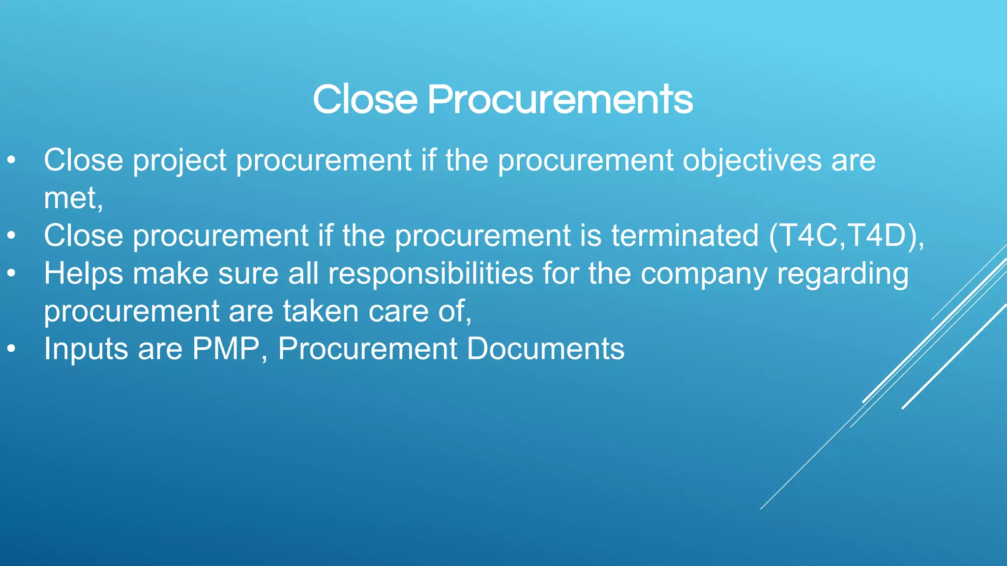 11- PMP Training - Procurement Management | PPTX