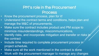 11- PMP Training - Procurement Management | PPTX