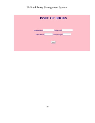 11.project online library management system | PDF