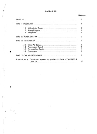 Tata Cara Perencanaan Cubluk Kembar | PDF