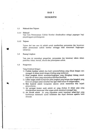 Tata Cara Perencanaan Cubluk Kembar | PDF