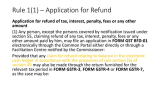 Understanding GST - Refund Rules | PPTX