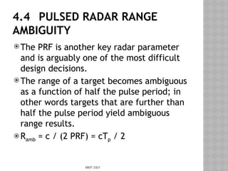 11-Radar-Fundamentals-Principles of radar Radar antenna Radar modes ...