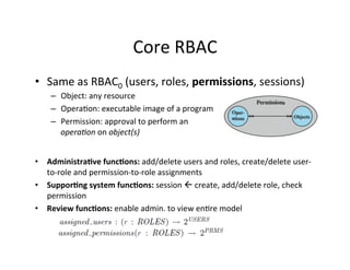 Role-­‐Based Access Control - Basic RBAC Illustrated | PDF
